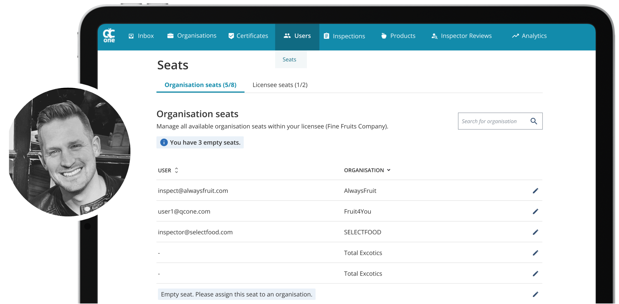 Landing page - QC One